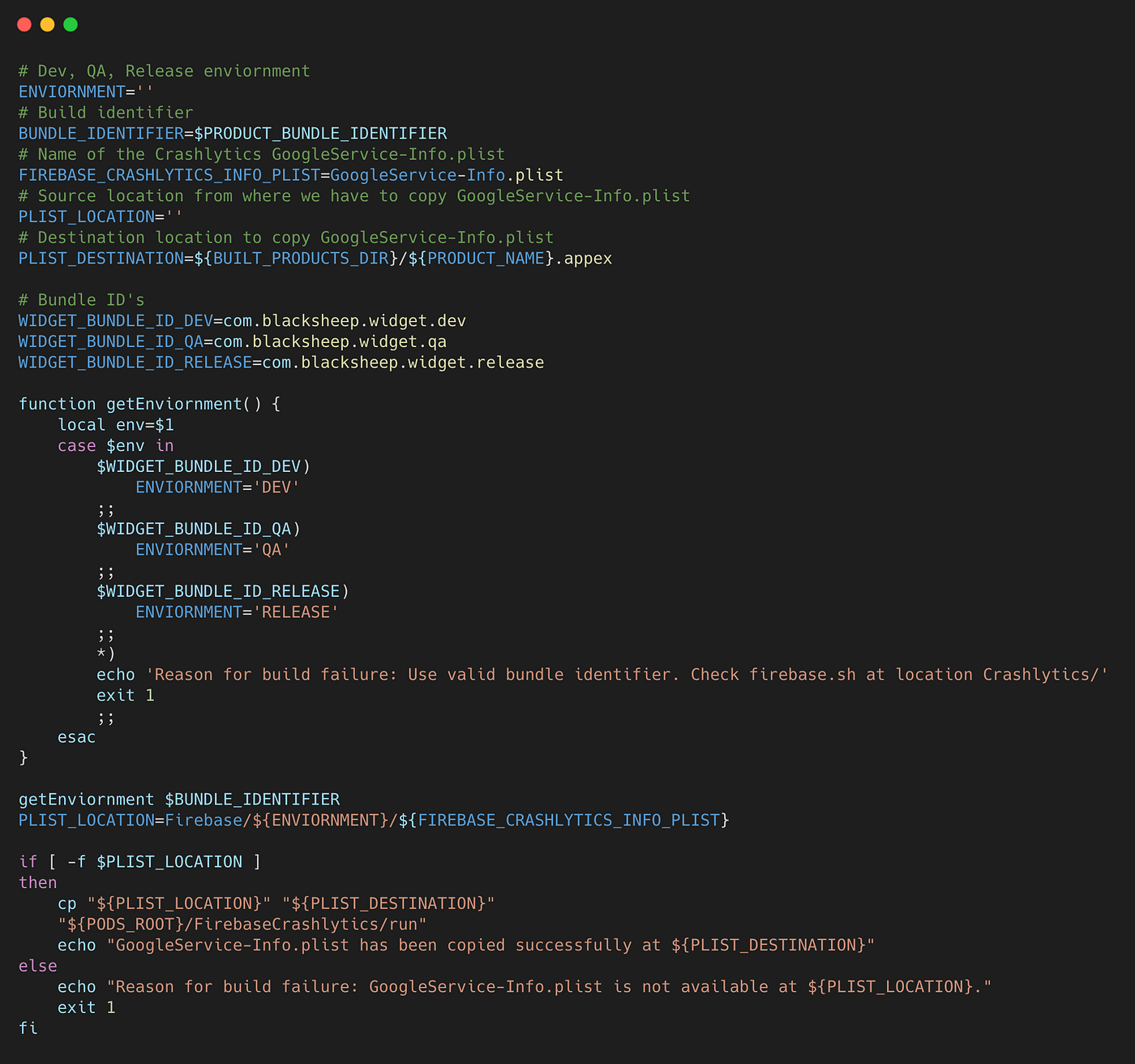 Integrating Firebase Crashlytics For Ios Widget Extensions For Multiple Environments— Part Iii