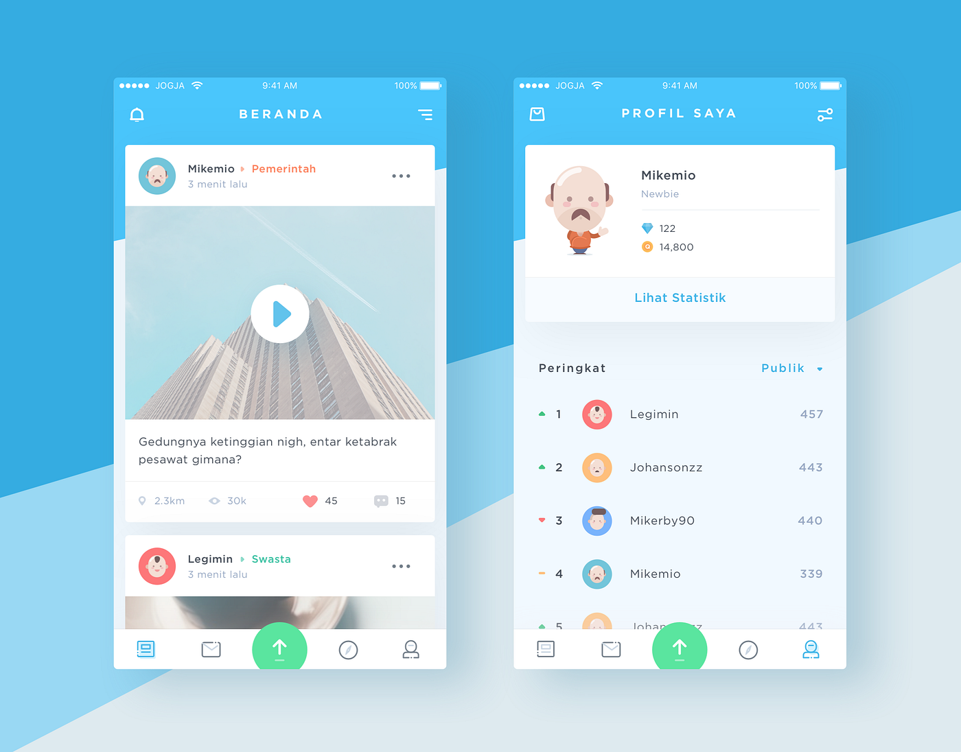 40 Inspiring examples of mobile feeds | by Muzli | Muzli - Design ...