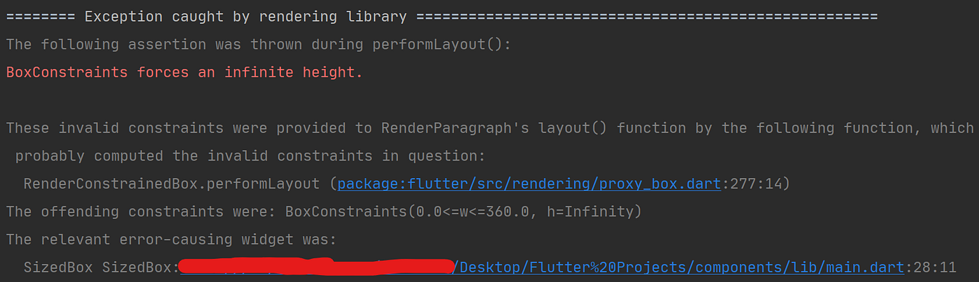 My Top Errors In Flutter. Here are my top Flutter widget errors… | by Kiyron Dyer-Allen | Medium