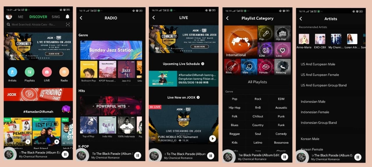 User Interface: Spotify, JOOX, and Prambors Radio | by Kristiane Purba ...