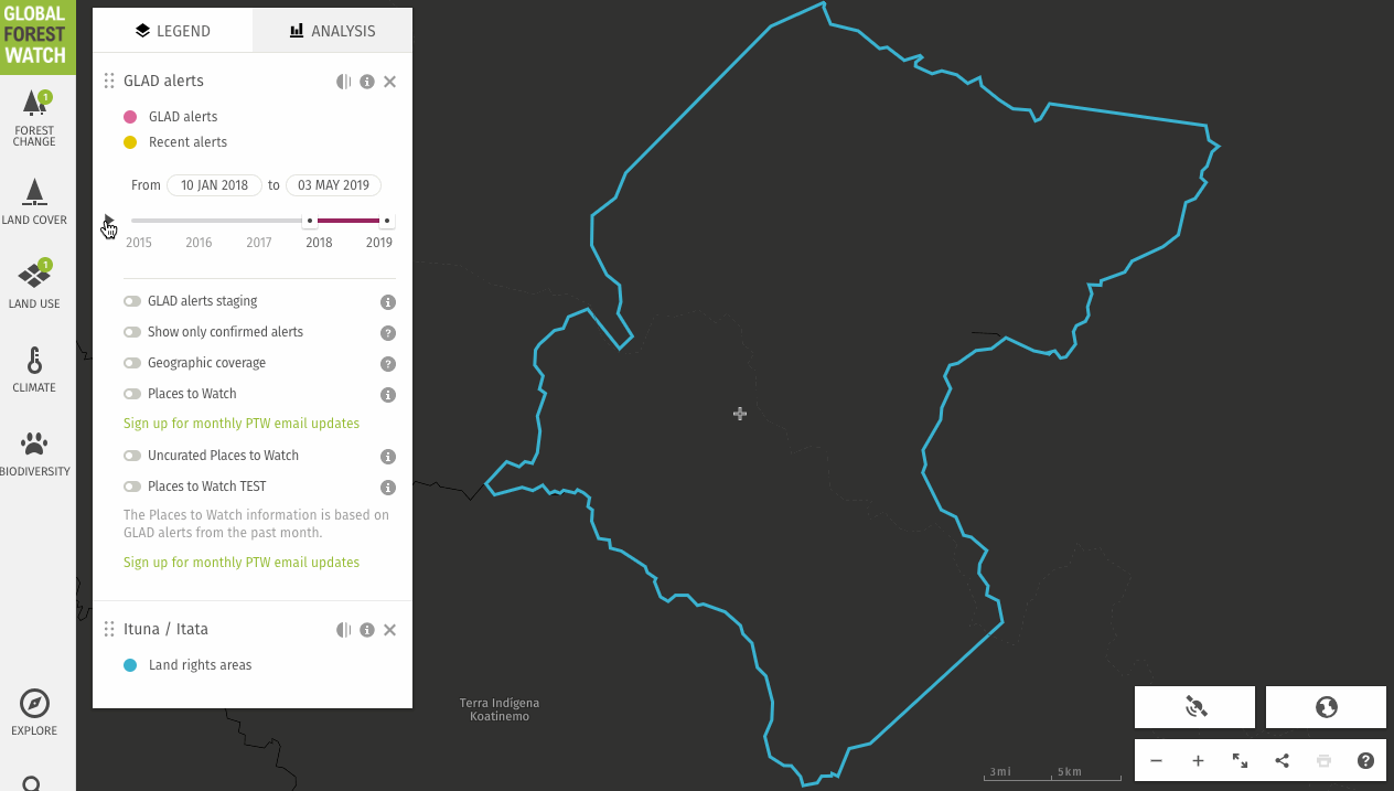 Visualising 2018 tree cover loss with Global Forest Watch. | by ...