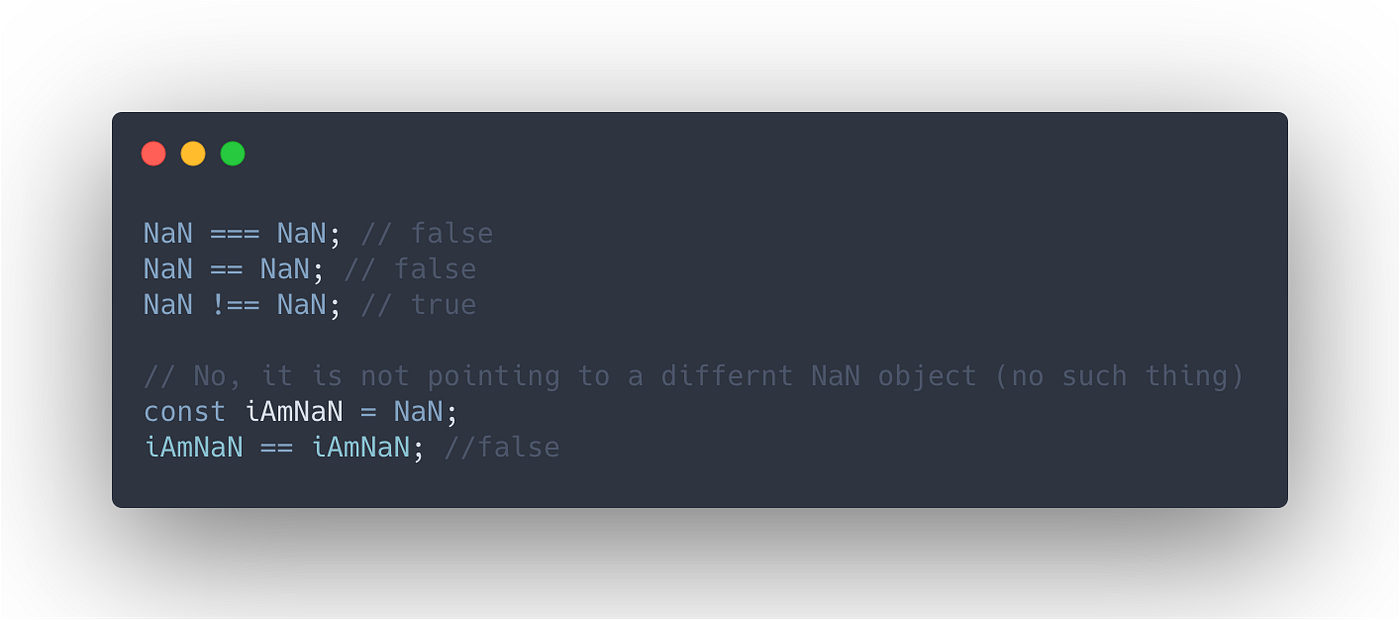 Everything you need to know about NaN in JavaScript | JavaScript in Plain English