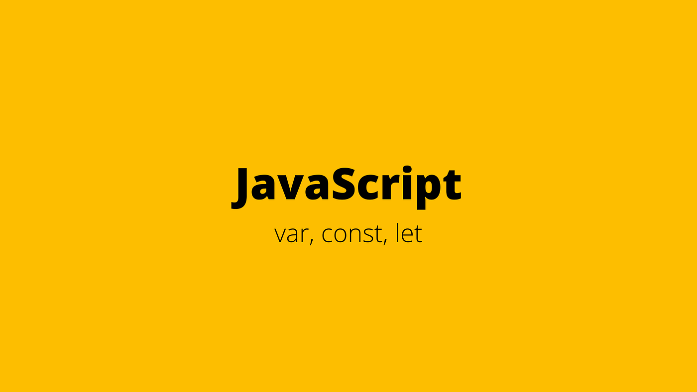What are the differences between VAR, CONST, and LET keywords in JavaScript? | by Aleksandra ...