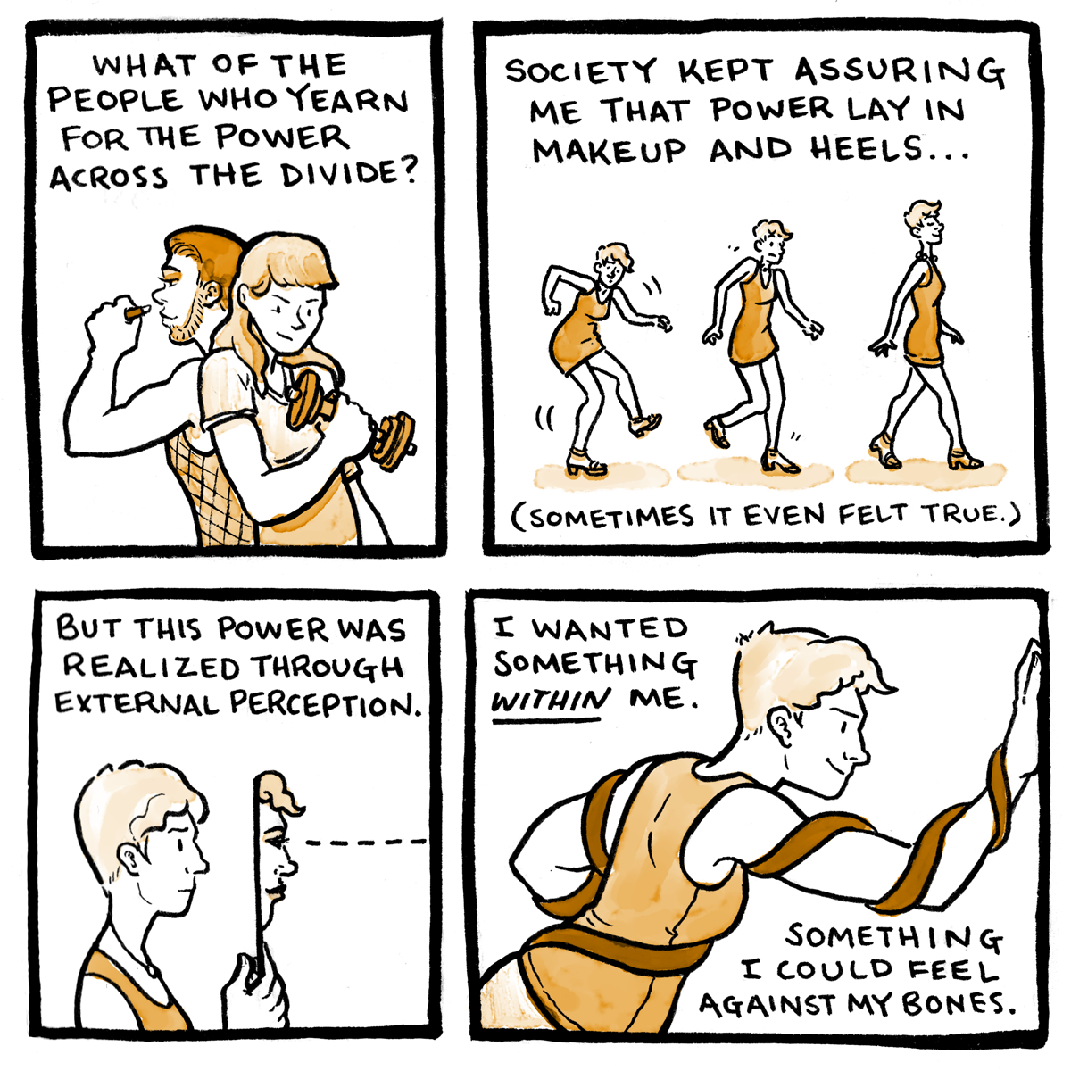 To Feel Strong. A short comic about power. | by Lucy Bellwood | Medium