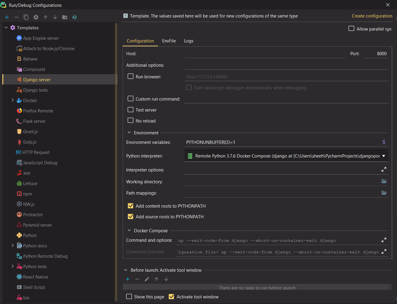 Setting up Django project with Docker, Redis, Celery and setup Pycharm(Professional) IDE | by ...