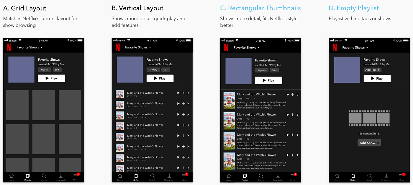 Integrating Playlists — Netflix UX Case Study | by Yanlam Ko | Medium