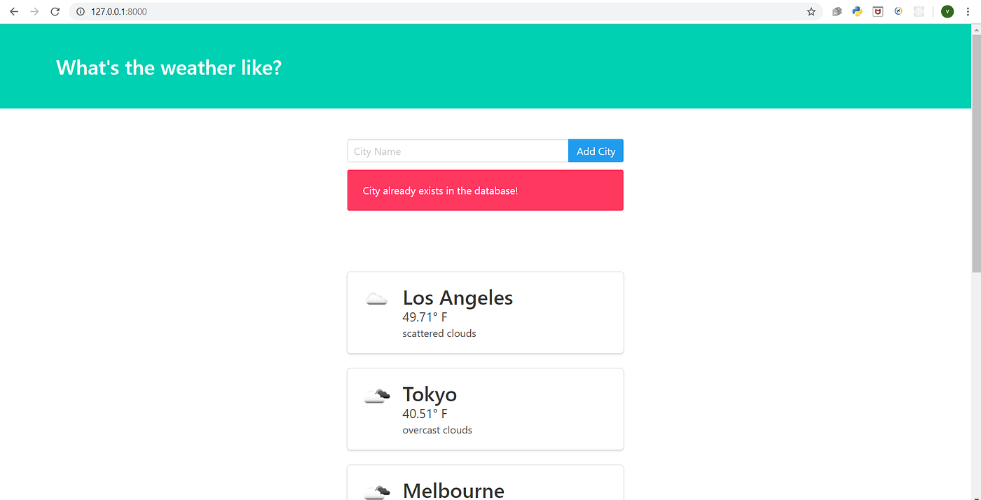 Make a Weather Application using Django Part 2 | by Verdy Evantyo ...
