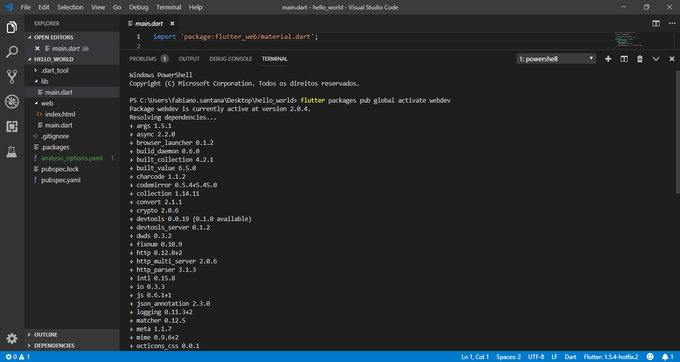 Construindo aplicação Web com Flutter | by Fabiano Santana | Tableless ...