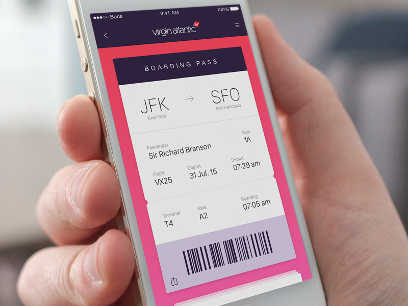 Boarding Pass UI Concepts by Dribbble Designers | by Emma Drews ...