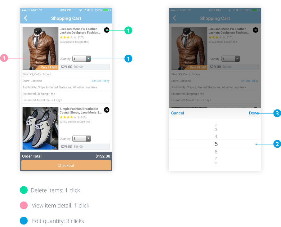 Shopping Cart UI Design. Recently I have been revamping the… | by Aaron ...