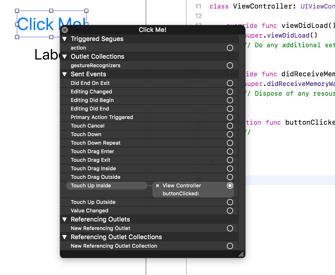Tentang Button dan IBAction, juga Label dan IBOutlet | by R. Kukuh | Swift ID | Medium
