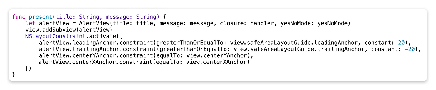Refactoring from a UIAlertController to a Custom Alert ViewController | by Kenny Dubroff ...