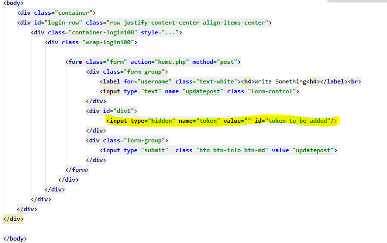 Synchronized Token Pattern. I have created a simple web application ...