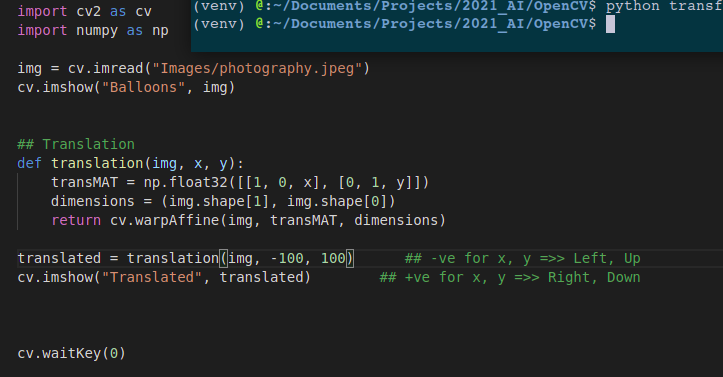 Image Transformations — OpenCV — 2021 | by Raoof Naushad | Analytics Vidhya | Medium