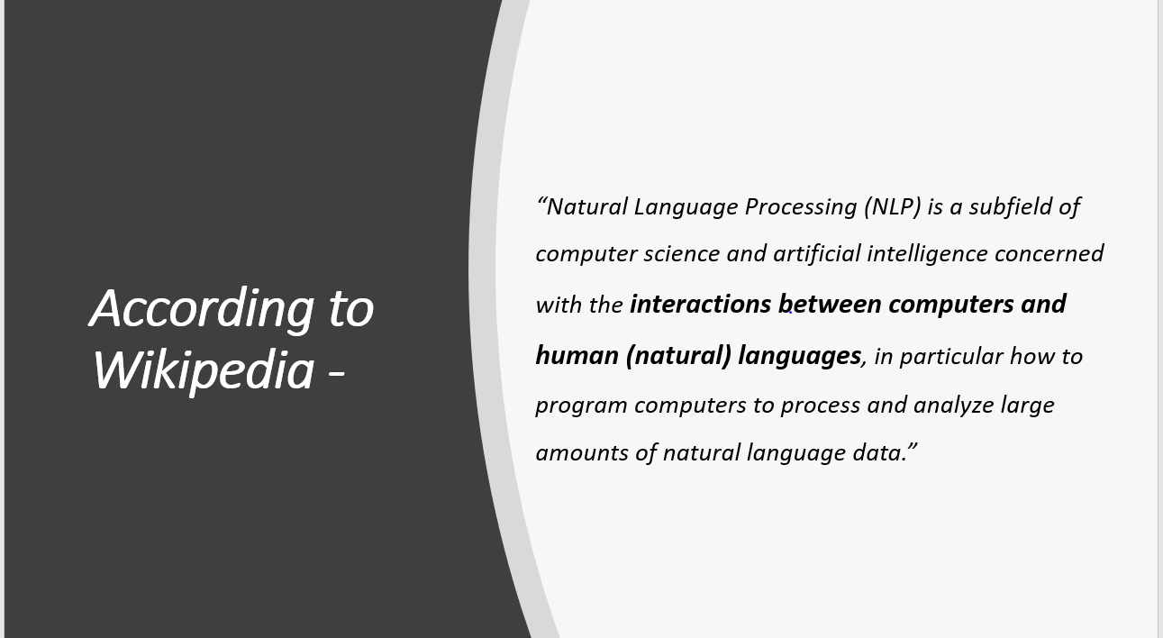 Nuts and bolts of processing text data for modeling — Natural Language ...