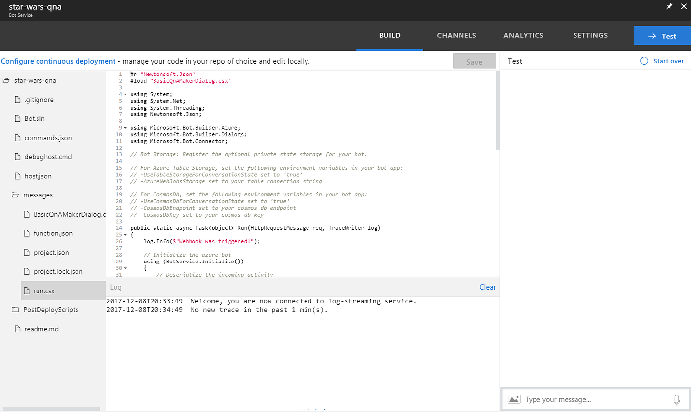 Building a Q&A Chat Bot using Microsoft Bot Framework | by Stephen ...