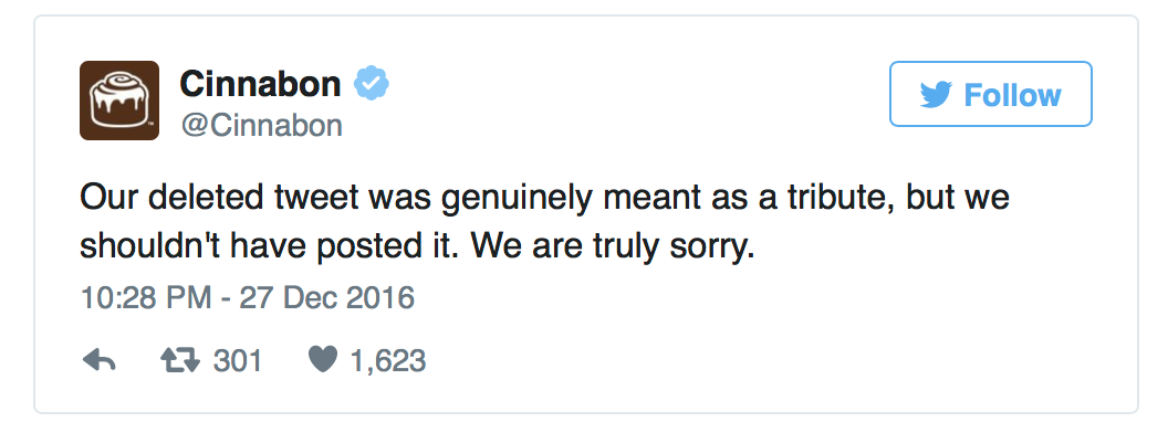 Cinnabon, you’ll always have the worst tweets in the Twitter galaxy ...