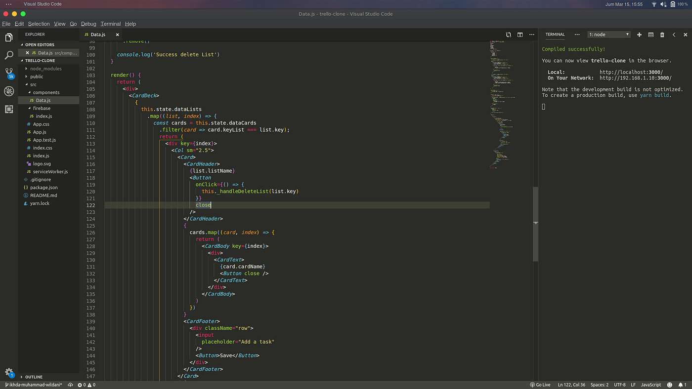 Trello clone with ReactJS and Firebase | by Ikhda Muhammad Wildani | Medium