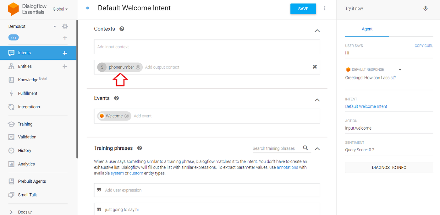 Introduction To Dialogflow — Conversational User Interface | by Mohit Valwani | Sep, 2021 | Medium