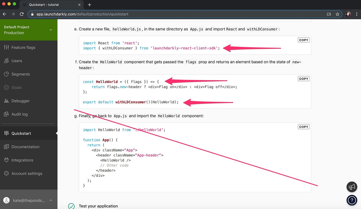 Implement a Feature Flag in Four Steps Using LaunchDarkly