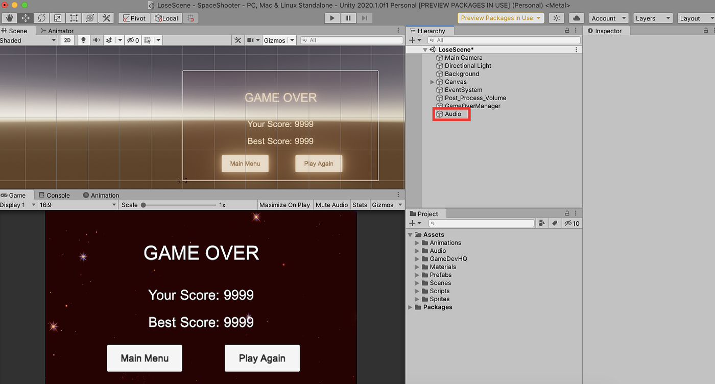 How To Create A Game Over Screen In Unity By Rusben Guzman Medium how-to-create-a-game-over-screen-in-unity-by-rusben-guzman-medium