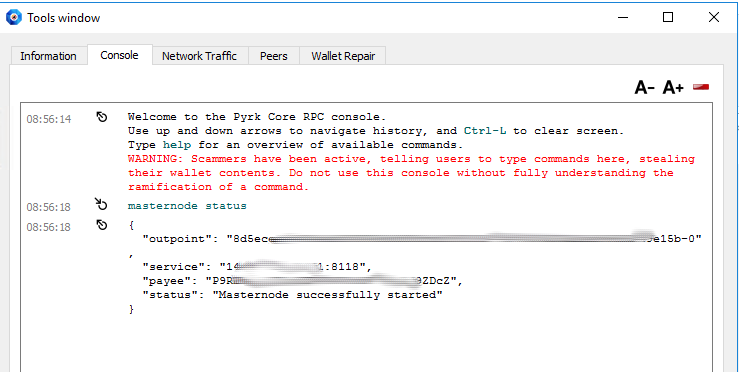 PYRK Masternode Setup Guide for Windows | by CryptoMarketSpy | Medium