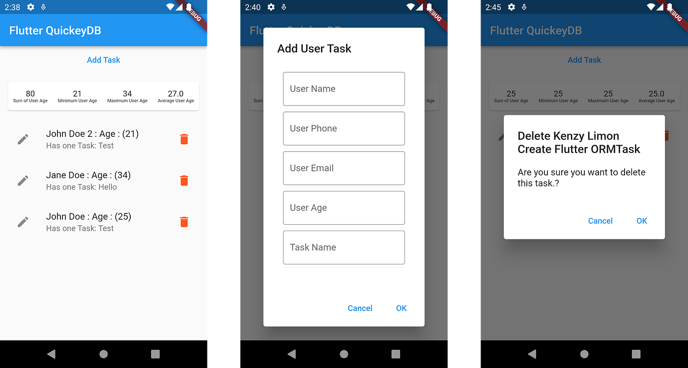 Flutter Quickey Database ORM. QuickeyDB is a fast Flutter ORM… | by Kenzy Limon | Sep, 2022 | Medium