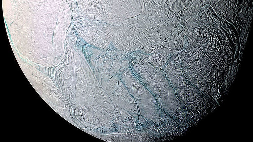 How Enceladus Earned its Stripes. Spacecraft found four fissures on ...