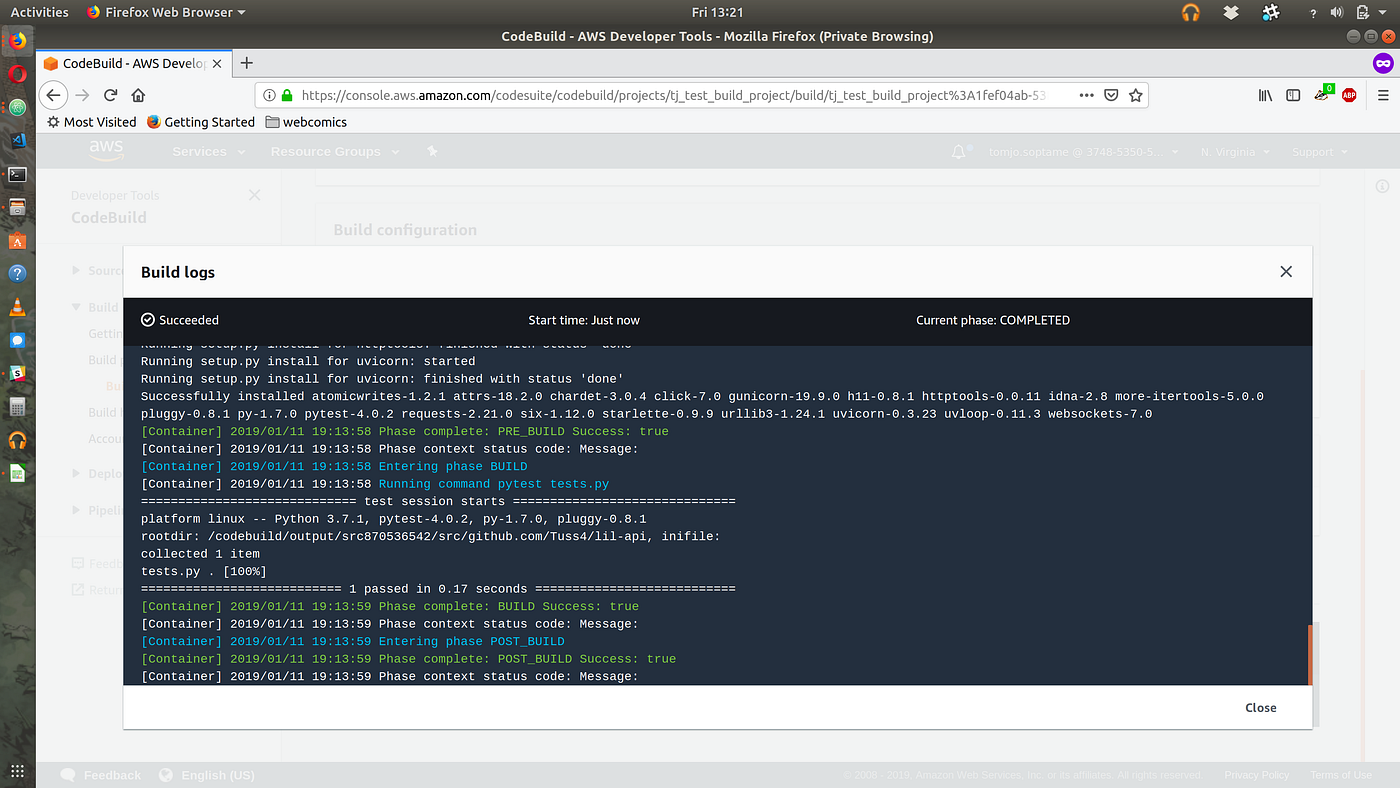 Setup Your GitHub Project On AWS CodeBuild | by TJ Soptame | Medium