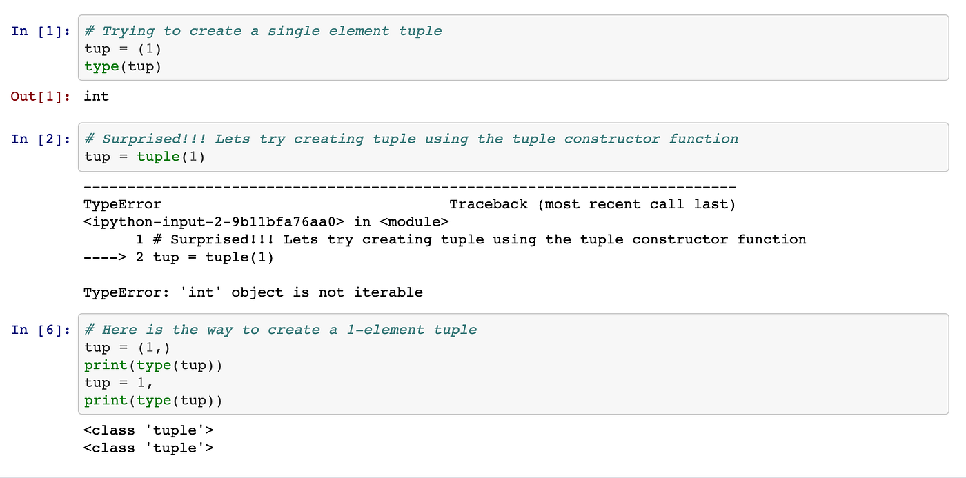 Deep Dive into Tuples — Python. Tuples in Python are read only lists ...