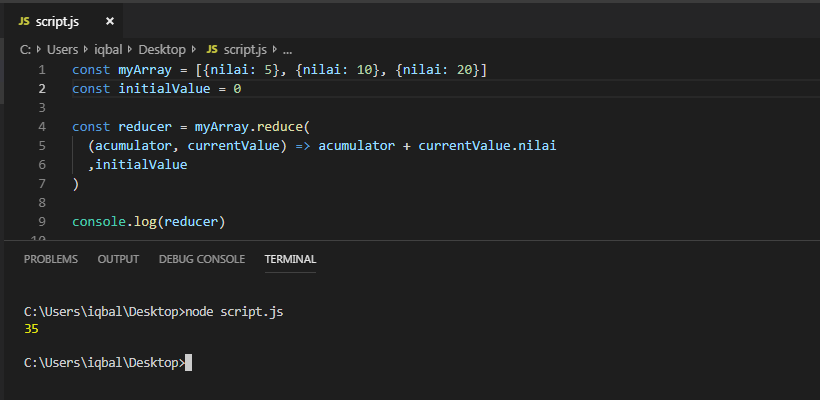 Penggunaan Reduce pada Javascript | by Muhammad Iqbal | Medium