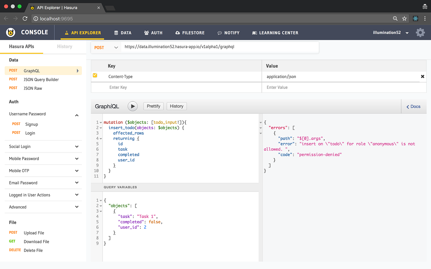 Tutorial: Leveraging the Hasura platform, GraphQL and Apollo to build and deploy a fullstack ...