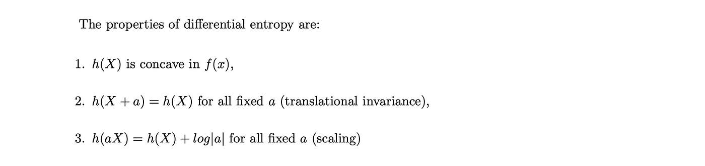 Introduction to Differential Entropy - Caleb M. Bowyer, M.S. - Medium