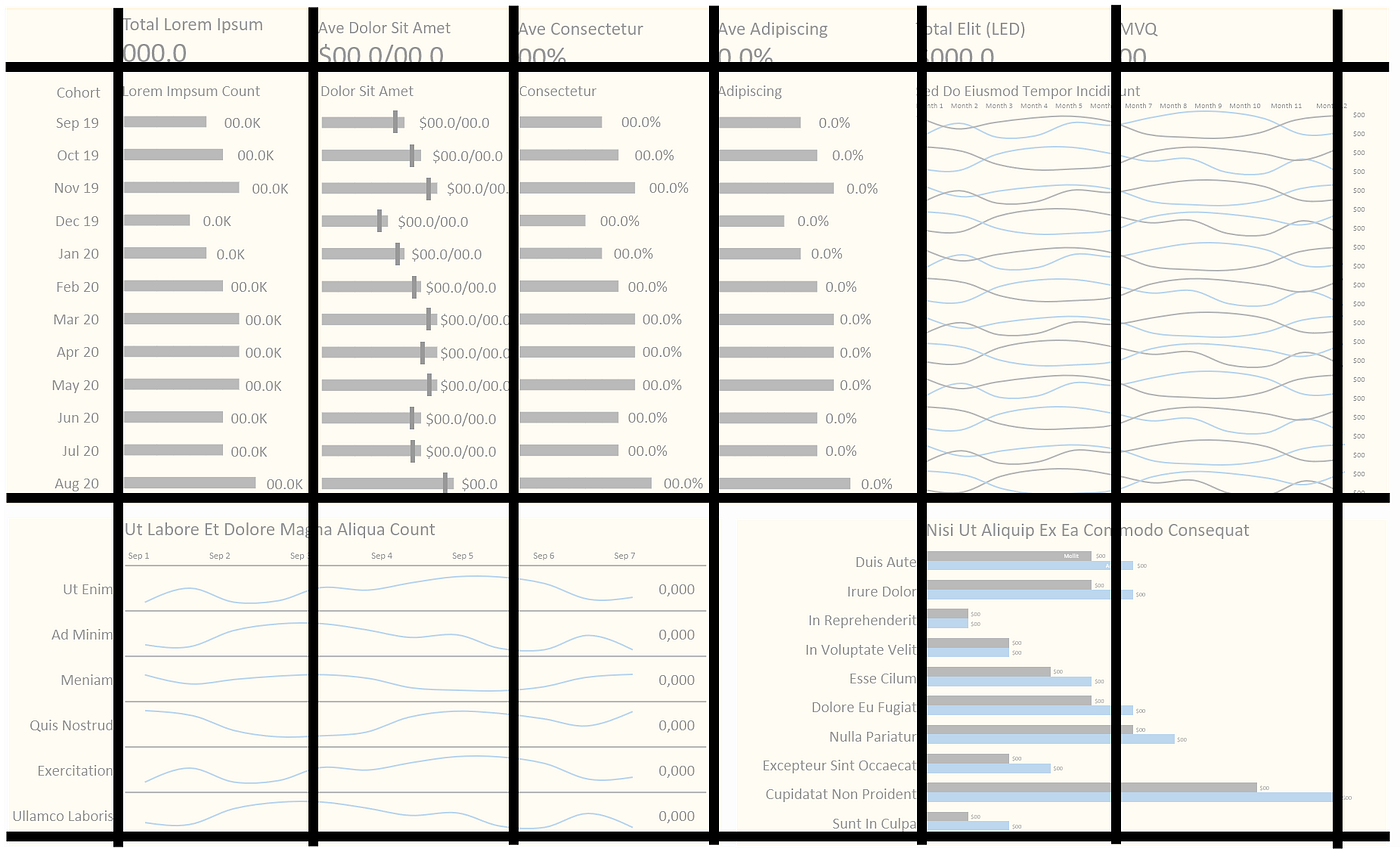 Using a grid to improve information dashboards | by Casey Doyle | Data ...