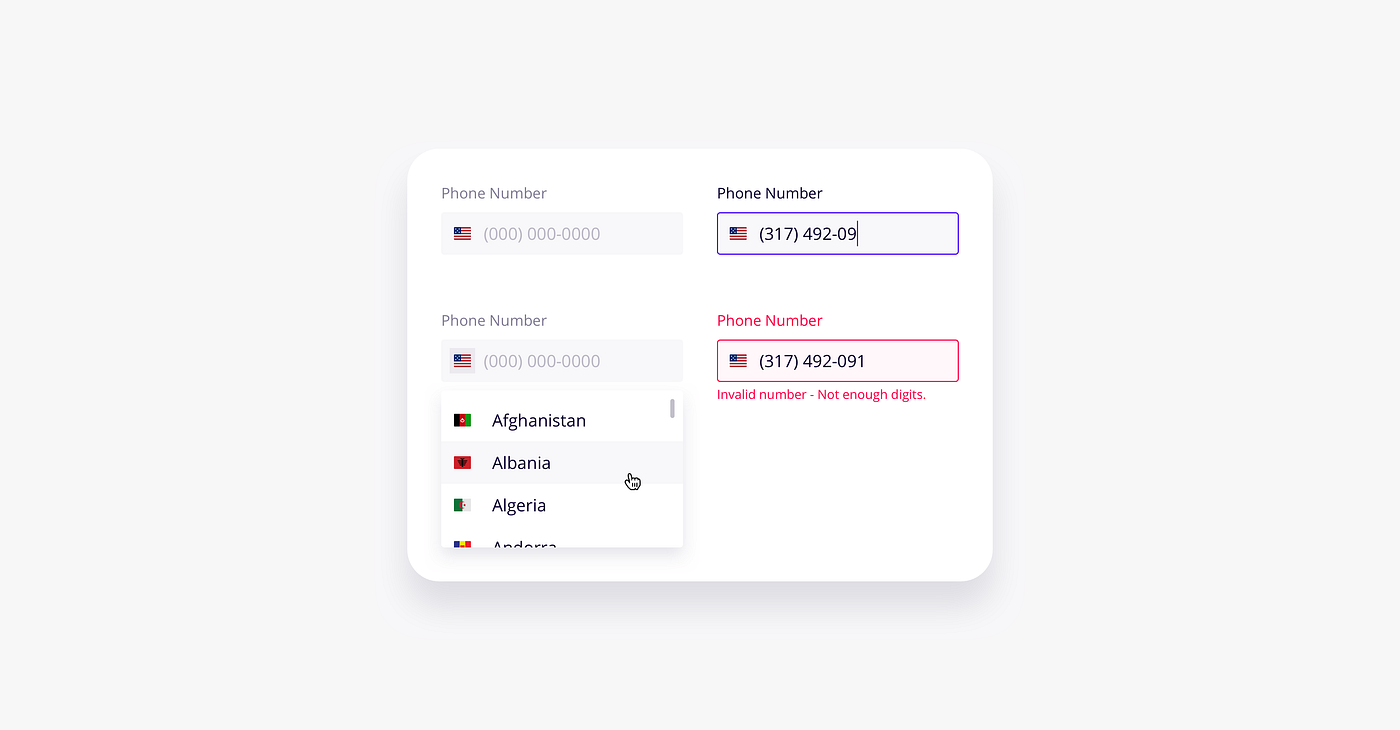 Design a Pre-Formatted Text Box for Phone Numbers and Credit Cards | by ...