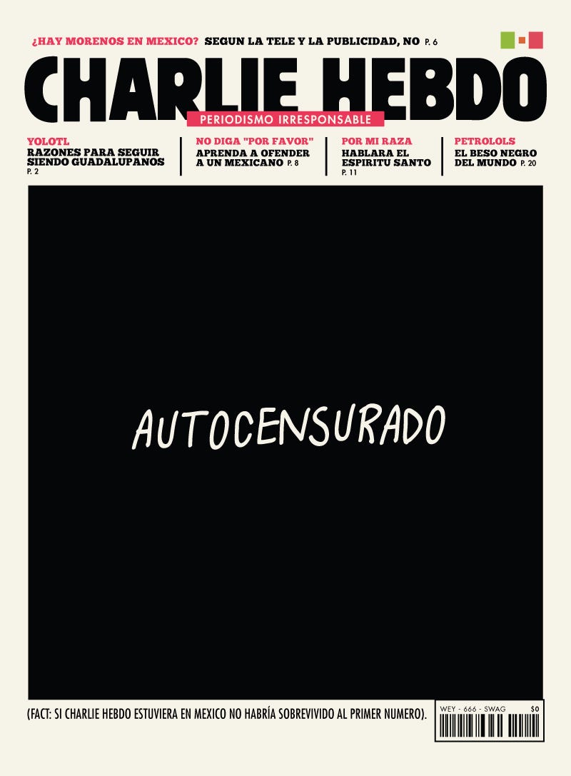 Las portadas de “Charlie Hebdo a la mexicana” que no publiqué. | by ...