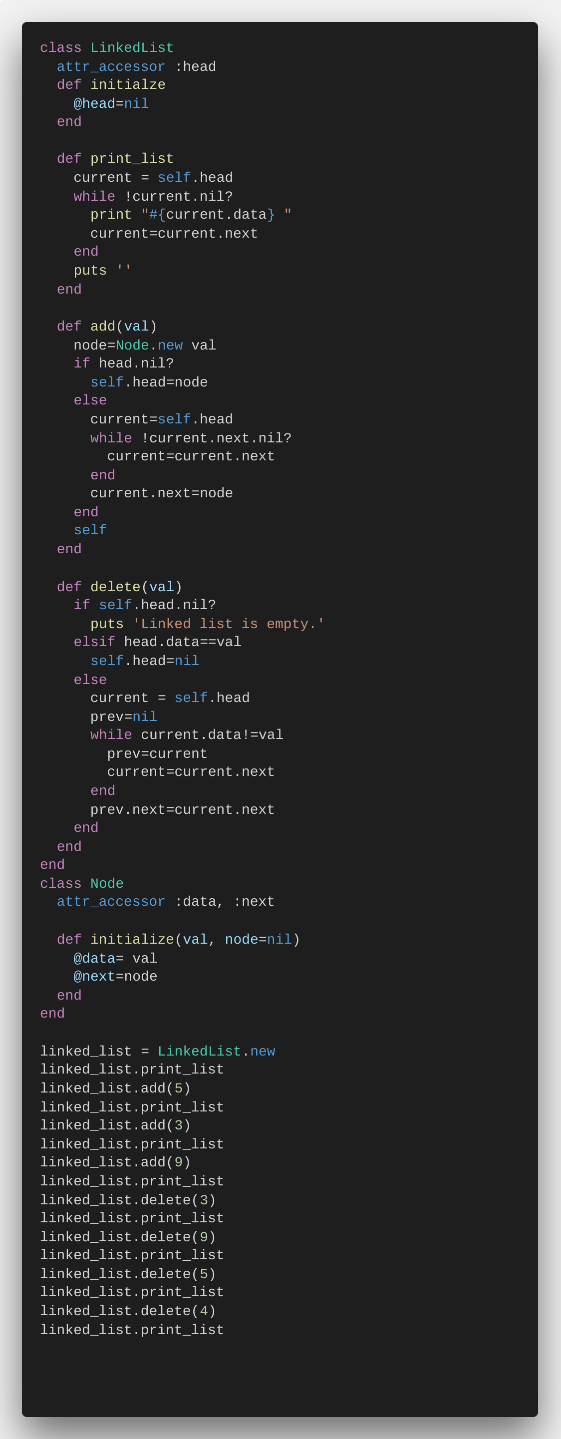 Data Structure in Ruby: Linked List | by muktesh Deshpande | Medium