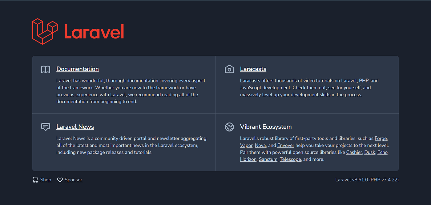 Como criar um projeto em Laravel. | by Kalil | Medium