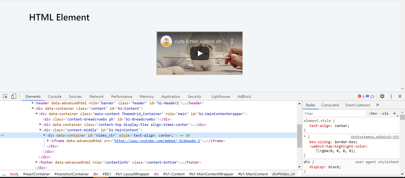 HTML tips and tricks in OutSystems | by Negin Nafissi | ITNEXT