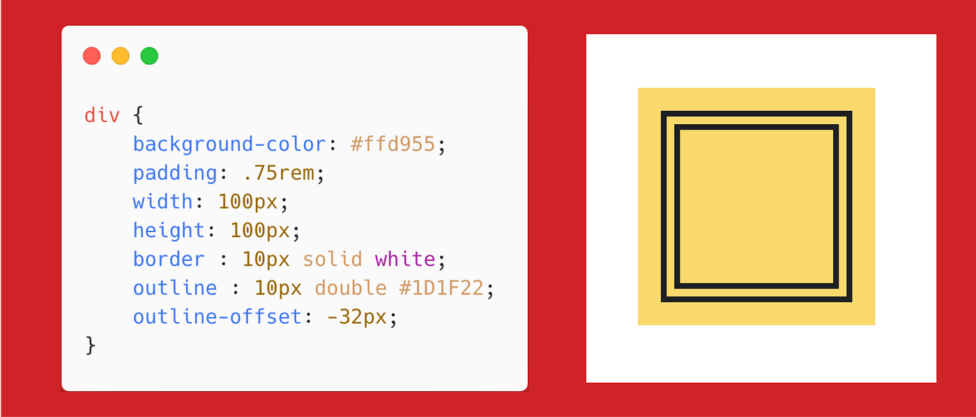 Create Beautiful Boxes Using The Outline Css Property By Javascript Jeep🚙💨 Level Up Coding
