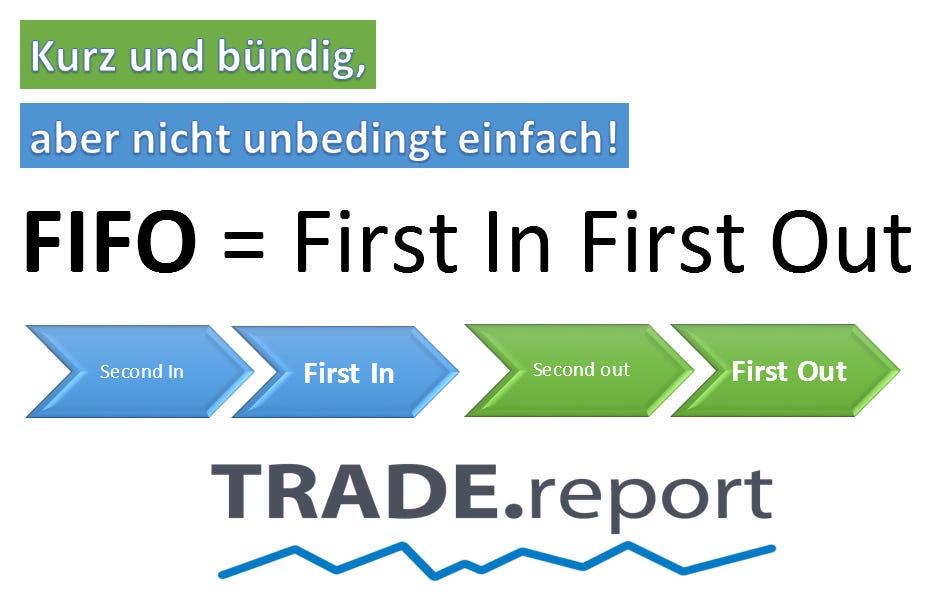 Die FIFO-Methode. Geforderte Berechnung nach FIFO für Aktien & Kryptos ...