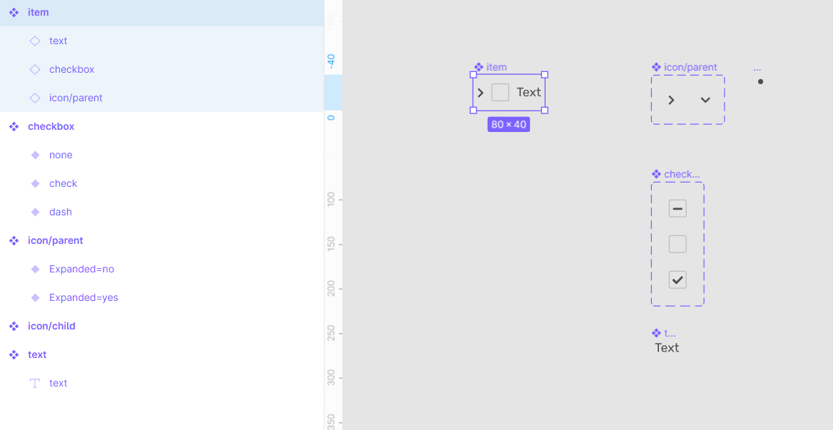 Checkbox Tree Component in Figma. Using Variants and Auto Layout 3 | by Masha S | Prototypr