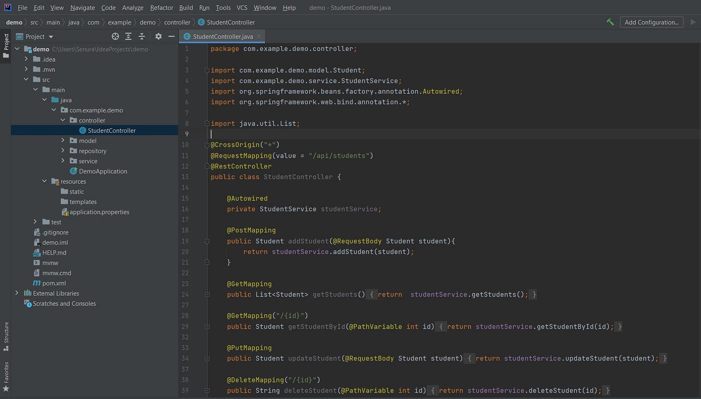 Create a REST API With Spring Boot | by Senura Vihan Jayadeva | Medium