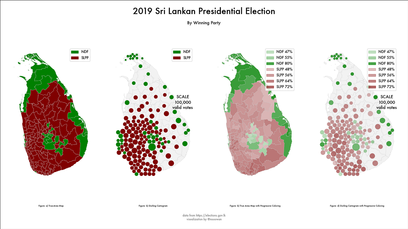 Drawing Dorling Cartograms of Sri Lanka | by Nuwan I. Senaratna | On ...