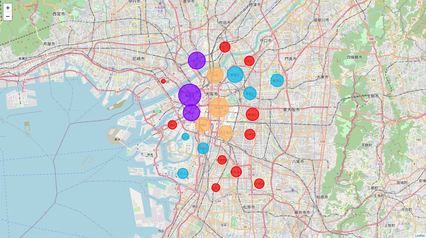 Tastes of Osaka. IBM data science capstone project | by Zi-Ao Huang ...