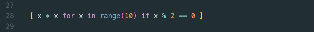 Python Comprehension 解析式語法. 當開始學習寫Python程式時，我們會常用下面的方式來取得資料。 | by Sean Yeh | Python Everywhere ...