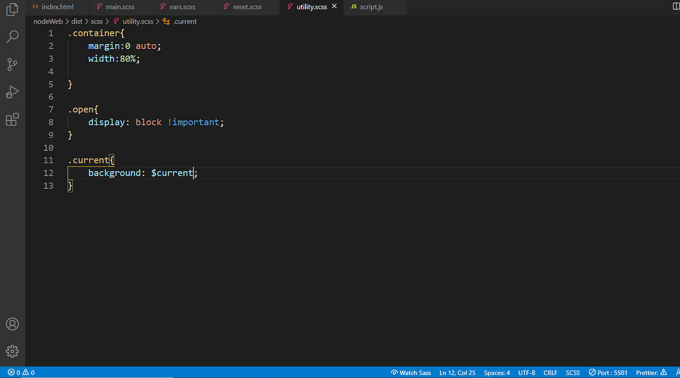 Responsive navigation with HTML, SCSS, FlexBox & JS #1 | by Vicston | Medium