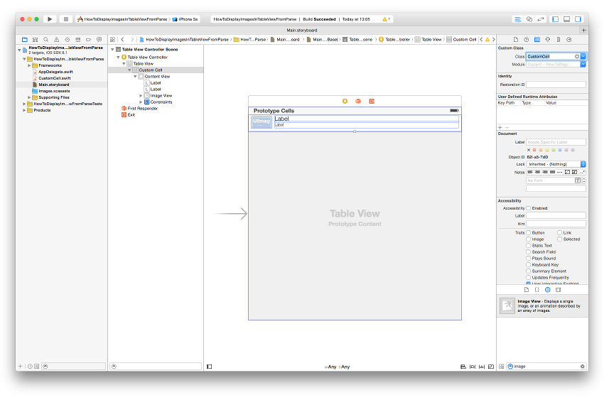 How to display parse.com images in a table view. iOS, Swift 1.2, Parse.com 1.7.2 | by Bizzi ...