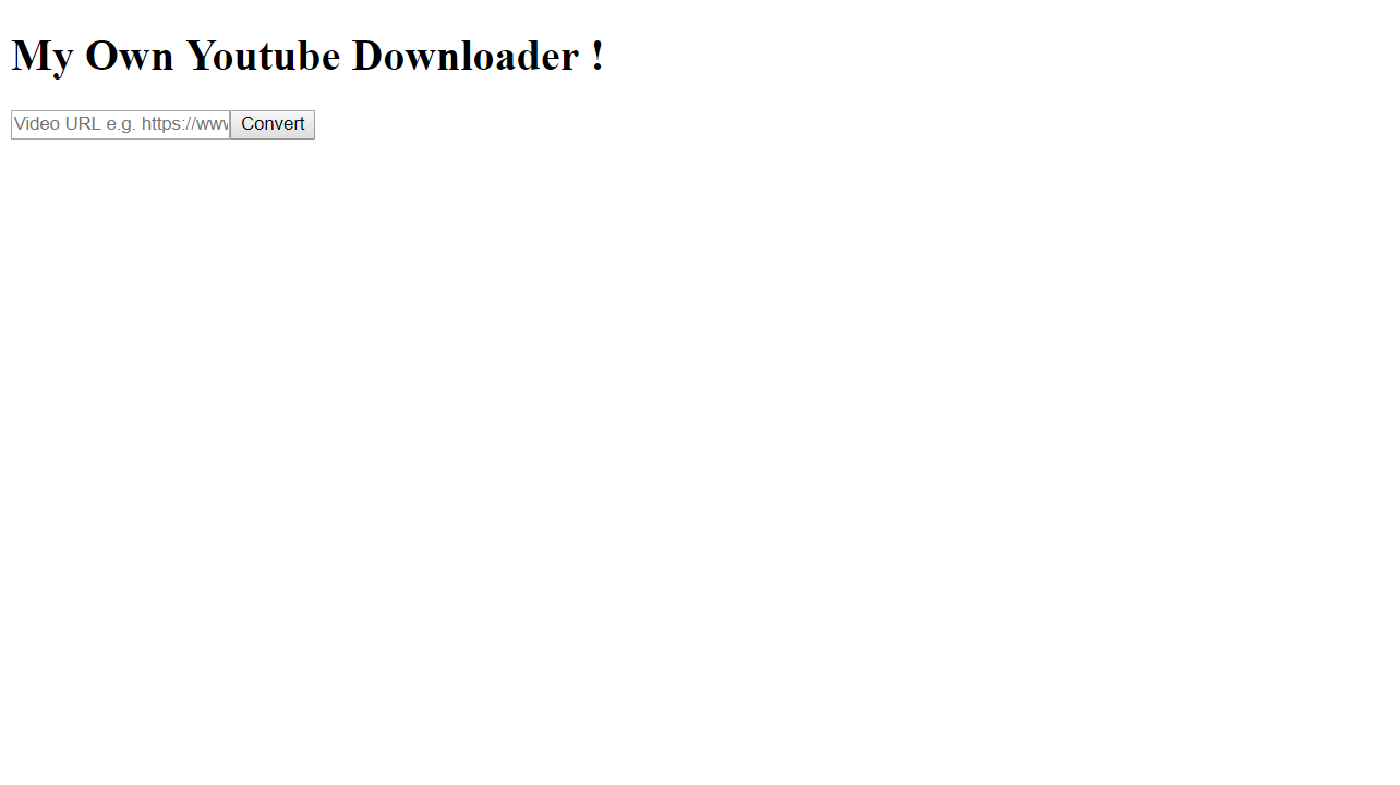 How I made my own YouTube Downloader using JavaScript and Node.js | by Moorad | Medium